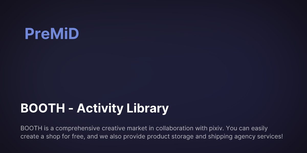BOOTH - Activity Library | PreMiD