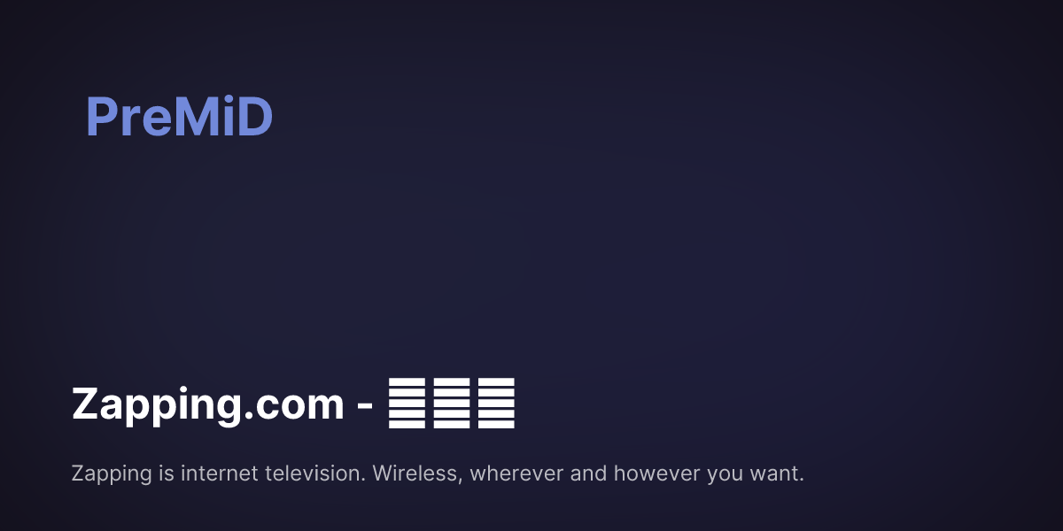 Zapping.com - 活动库 | PreMiD